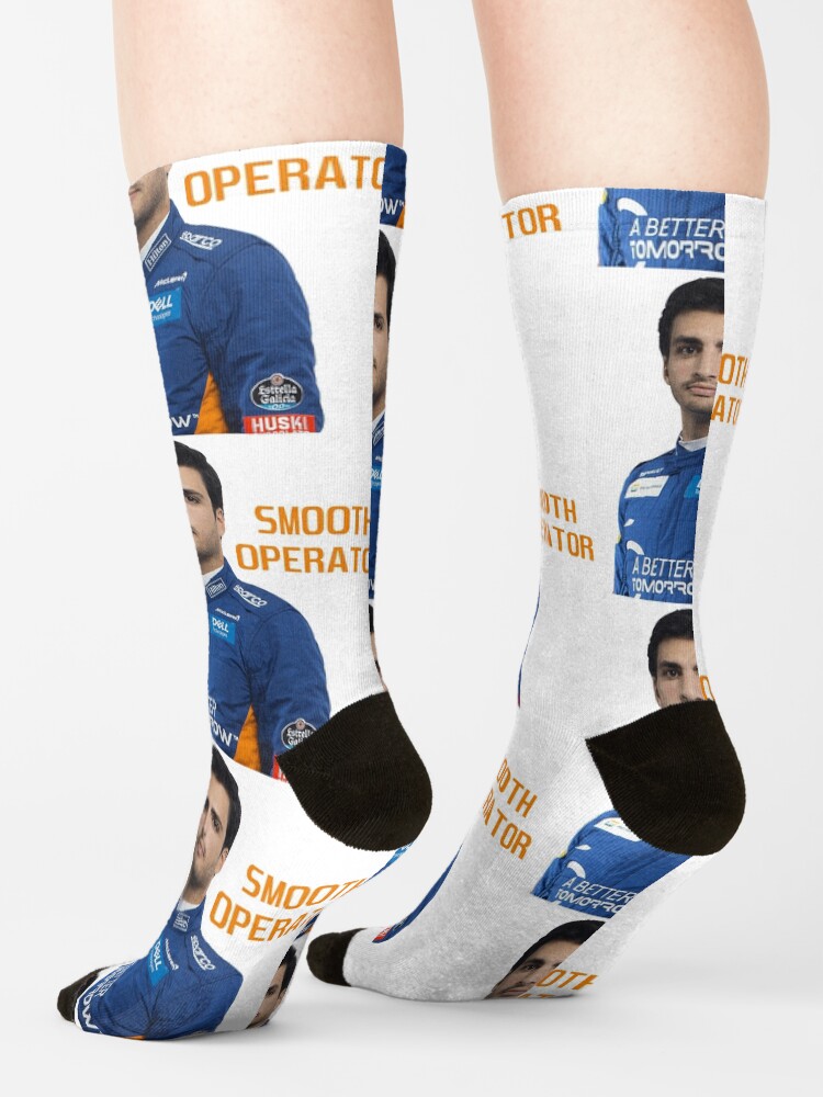 "Carlos Sainz F1 "Smooth Operator" McLaren F1" Socks for Sale by ...