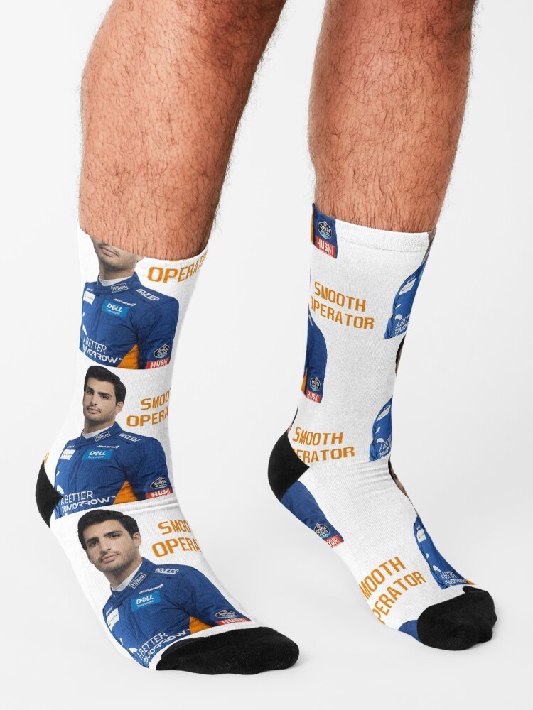 "Carlos Sainz F1 "Smooth Operator" McLaren F1" Socks for Sale by ...