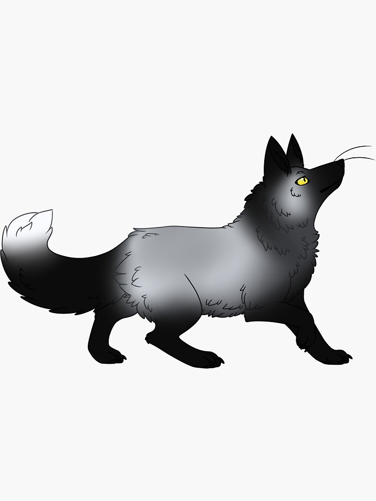 "Silver Fox" Sticker for Sale by WindySilverstar | Redbubble