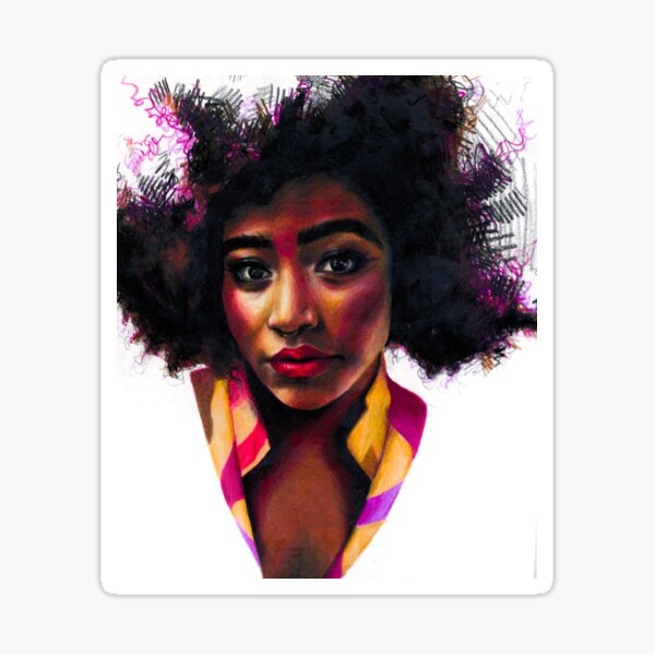 "Amandla" Sticker by karalaughbaum | Redbubble