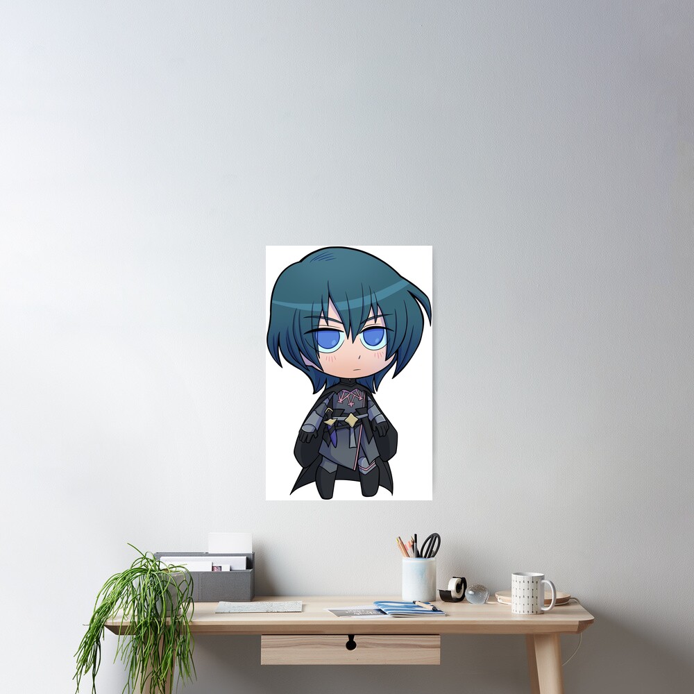 Poster « Byleth (M! Byleth) - Emblème du Feu Trois Maisons - Chibi ...
