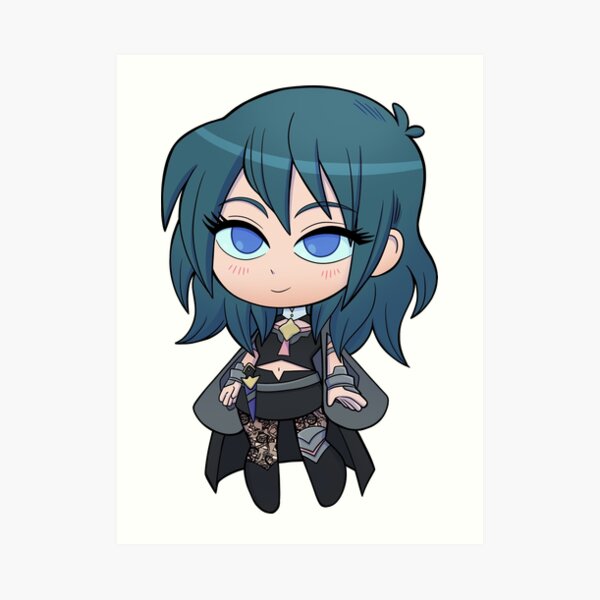 "Byleth (F!Byleth) - Fire Emblem Three Houses - Chibi Cutie" Art Print ...