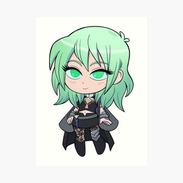 "Byleth (F!Byleth / Green Hair) - Fire Emblem Three Houses - Chibi ...