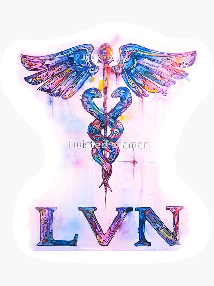 "Lvn watercolor" Sticker for Sale by Twisted-shaman | Redbubble