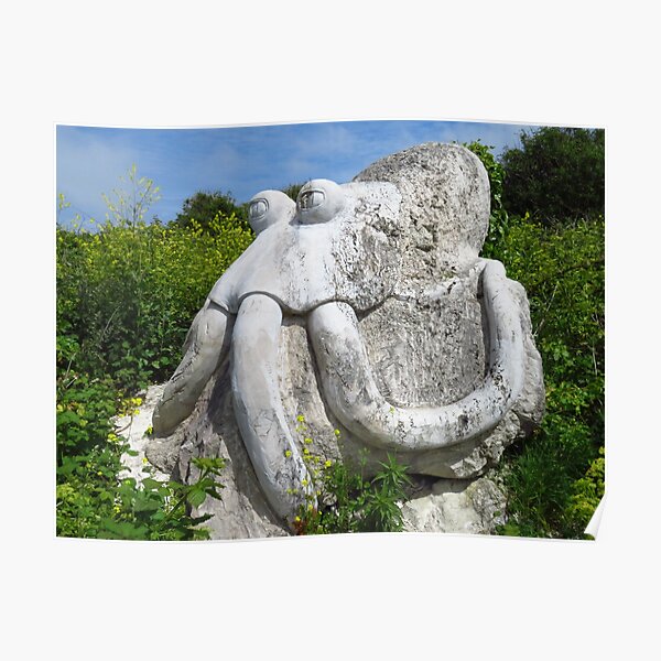 "Octopus - Stone Carving - Tout Quarry" Poster for Sale by ...