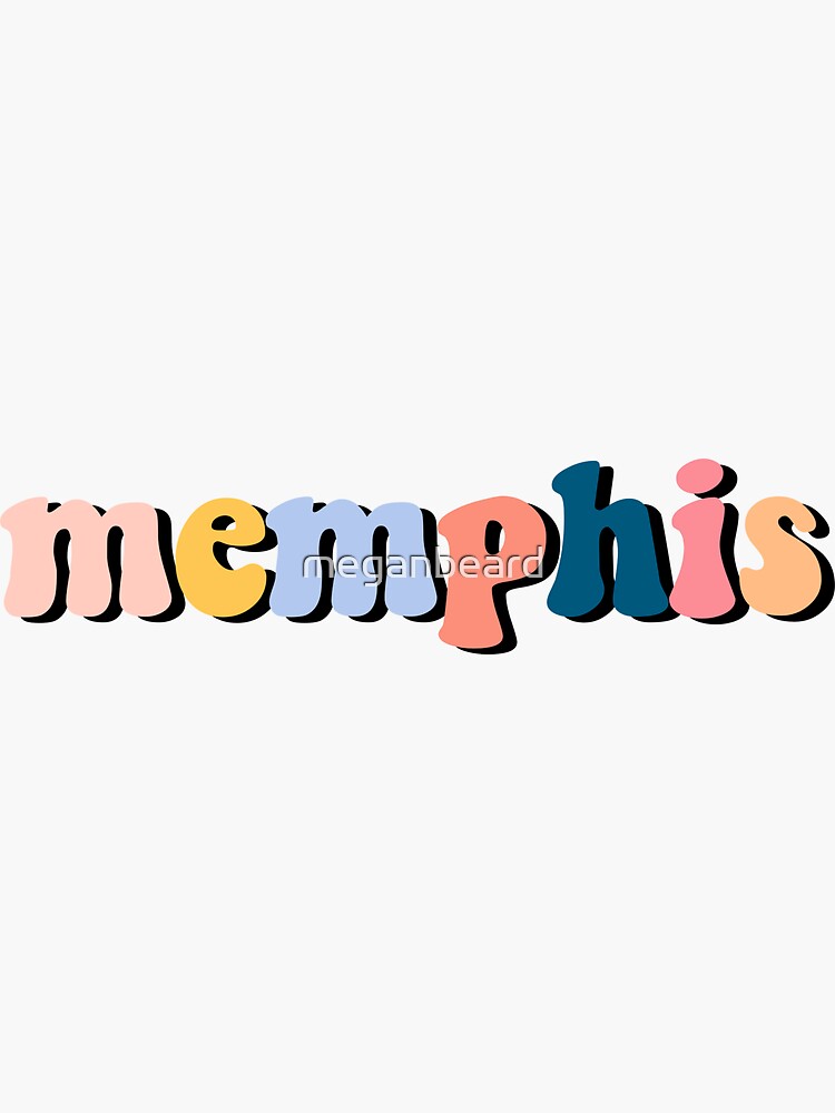 "Memphis TN" Sticker for Sale by meganbeard | Redbubble