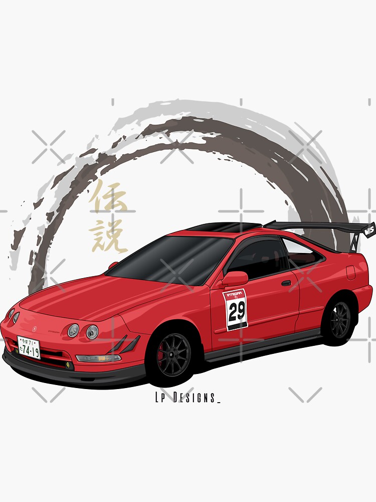 "Integra Dc2" Sticker by lpdesigns1 | Redbubble