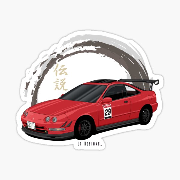"Integra Dc2" Sticker by lpdesigns1 | Redbubble