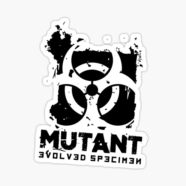 "Mutant with biohazard logo" Sticker for Sale by sherman0815 | Redbubble