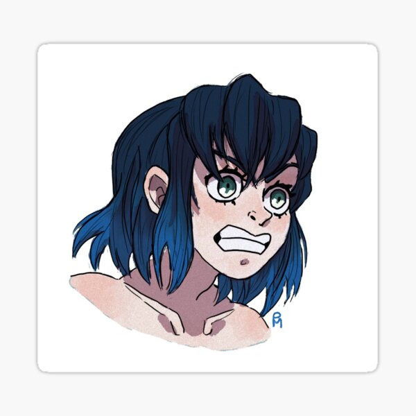 Angry Inosuke Sticker By Yui Yui In 2021 Kawaii Stickers Coloring ...