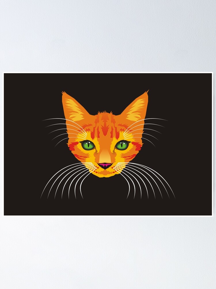 "orange cat" Poster for Sale by mmawson | Redbubble