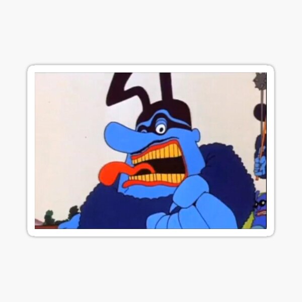 "Blue Meanie" Sticker for Sale by FlyingPriest | Redbubble