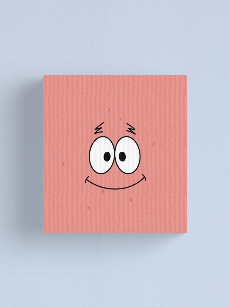 "Patrick Star Face" Canvas Print for Sale by ArtsyJulez | Redbubble