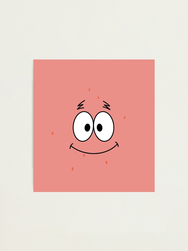"Patrick Star Face" Photographic Print for Sale by ArtsyJulez | Redbubble