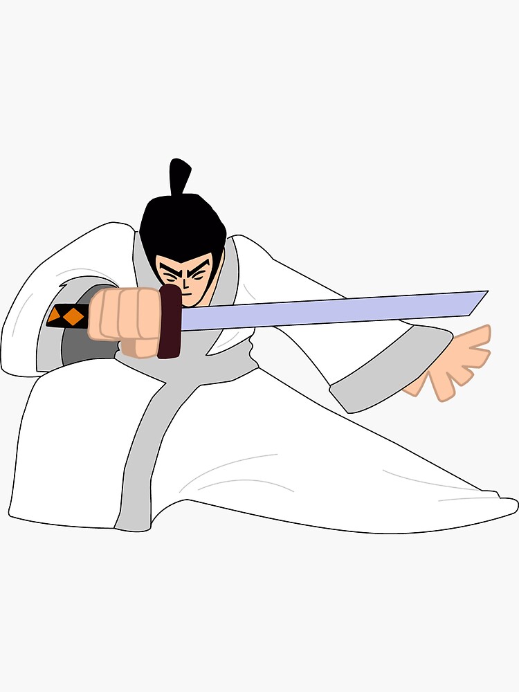 "Samurai Jack™" Sticker for Sale by karamram | Redbubble
