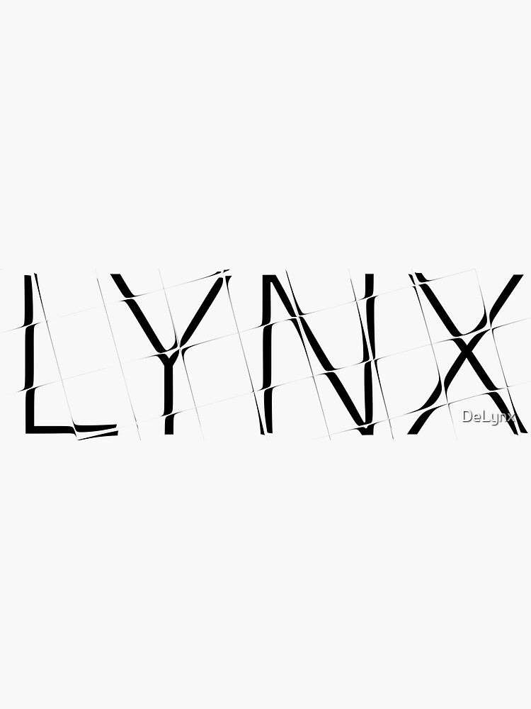 "Lynx Brand Lettering " Sticker for Sale by DeLynx | Redbubble