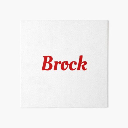 "Brock University Minimalistic Cursive Logo" Art Board Print for Sale ...