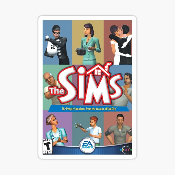 "Sims 1 Box Art" Sticker for Sale by slappybag9 | Redbubble