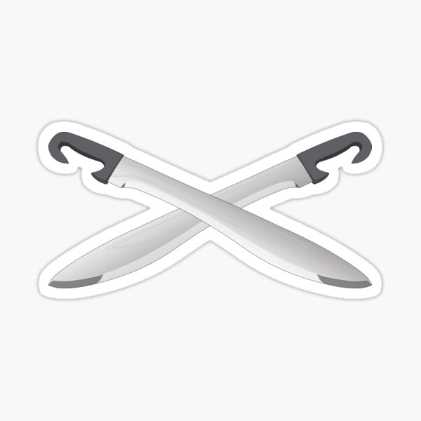 "Double sword Falcata crossed" Sticker by AbelDP | Redbubble