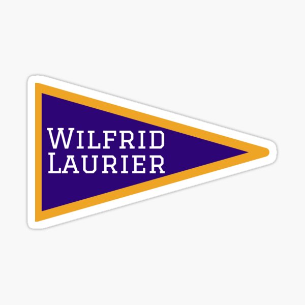 "Wilfrid Laurier University Pennant Flag Logo" Sticker for Sale by ...