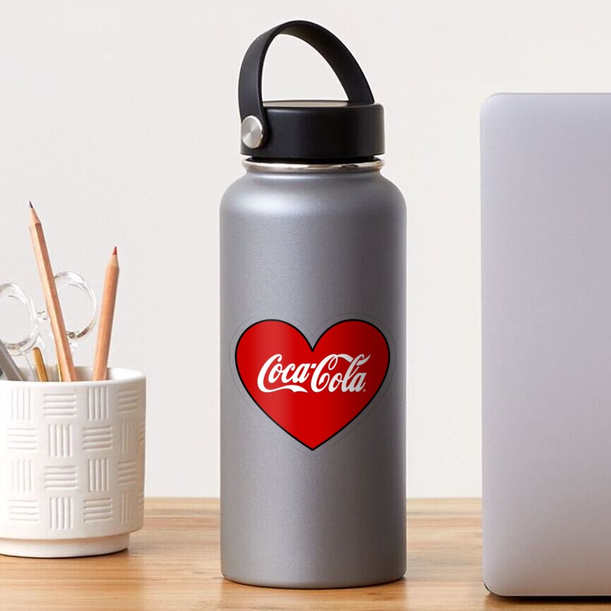"Coca Cola Heart" Sticker for Sale by LineaMahayla | Redbubble