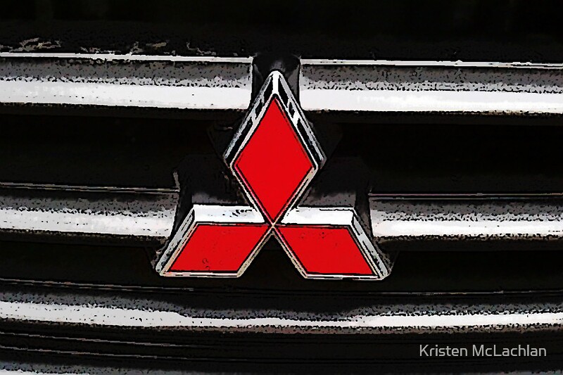 "Mitsubishi Badge" by Kristen McLachlan | Redbubble