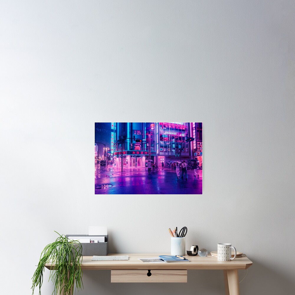 "Neon Nostalgia" Poster for Sale by HimanshiShah | Redbubble