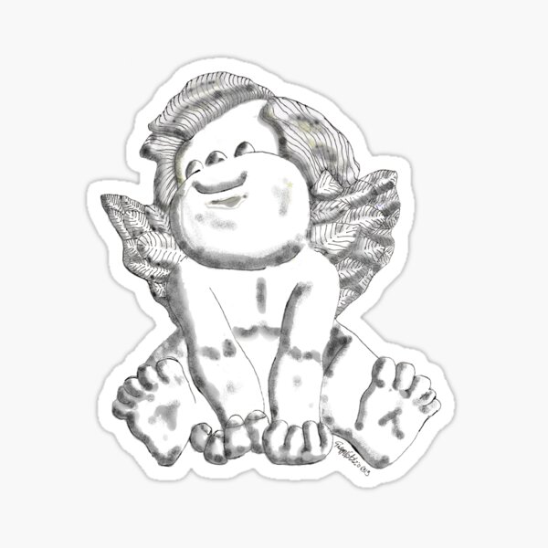 "Lovely Baby Angel" Sticker for Sale by PinoNatalizio | Redbubble