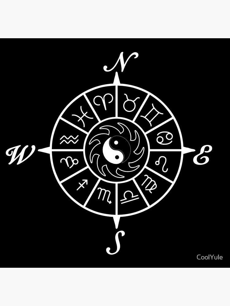 "Zodiac Compass" Poster by CoolYule | Redbubble
