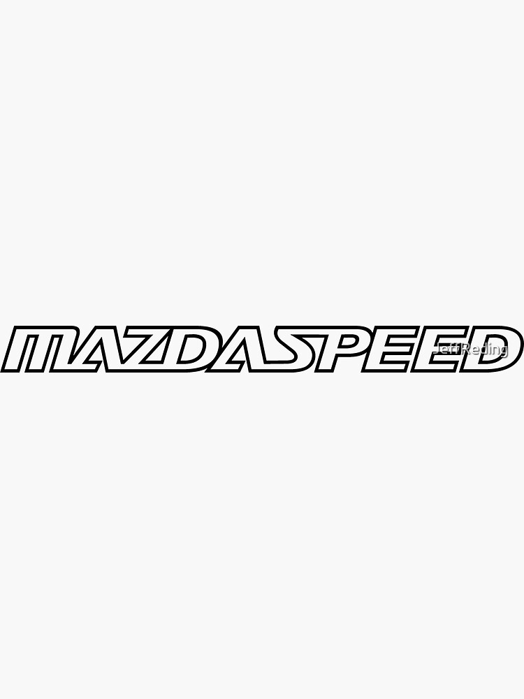"Mazdaspeed" Sticker by JeffReding | Redbubble