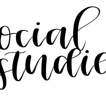 "Social Studies Class" Sticker for Sale by claireletters | Redbubble