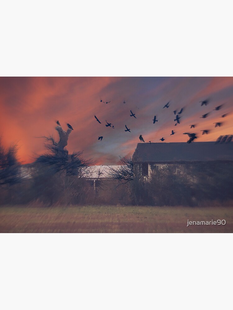 "crow barn" Sticker for Sale by jenamarie90 | Redbubble