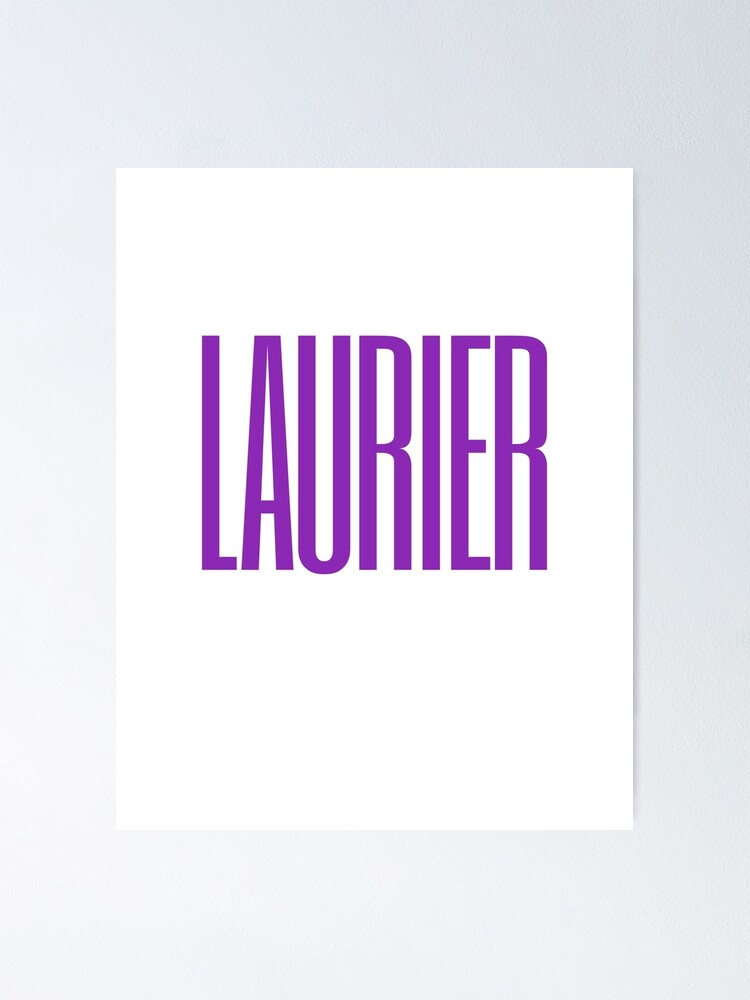 "Wilfrid Laurier University Condensed Logo" Poster by stickel | Redbubble