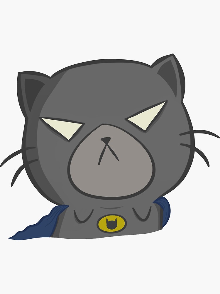 "BatCat" Sticker for Sale by Pikachoo | Redbubble