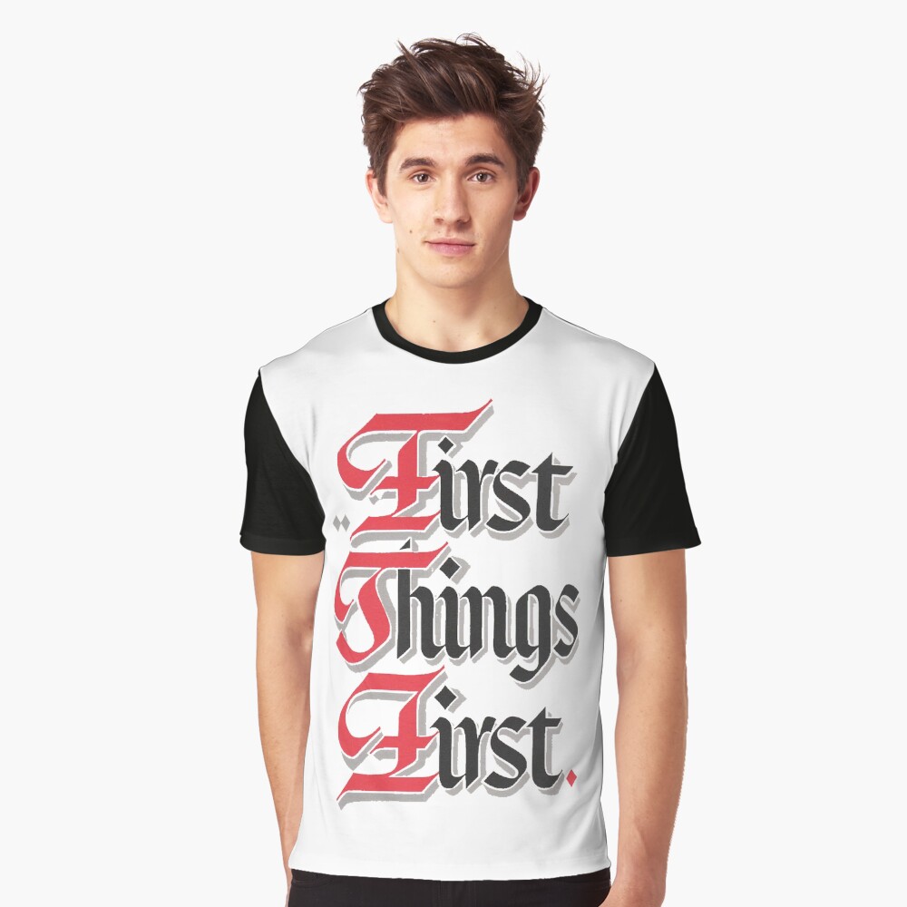 "First Things First - AA Slogan" Art Print for Sale by SoberTeeCo ...