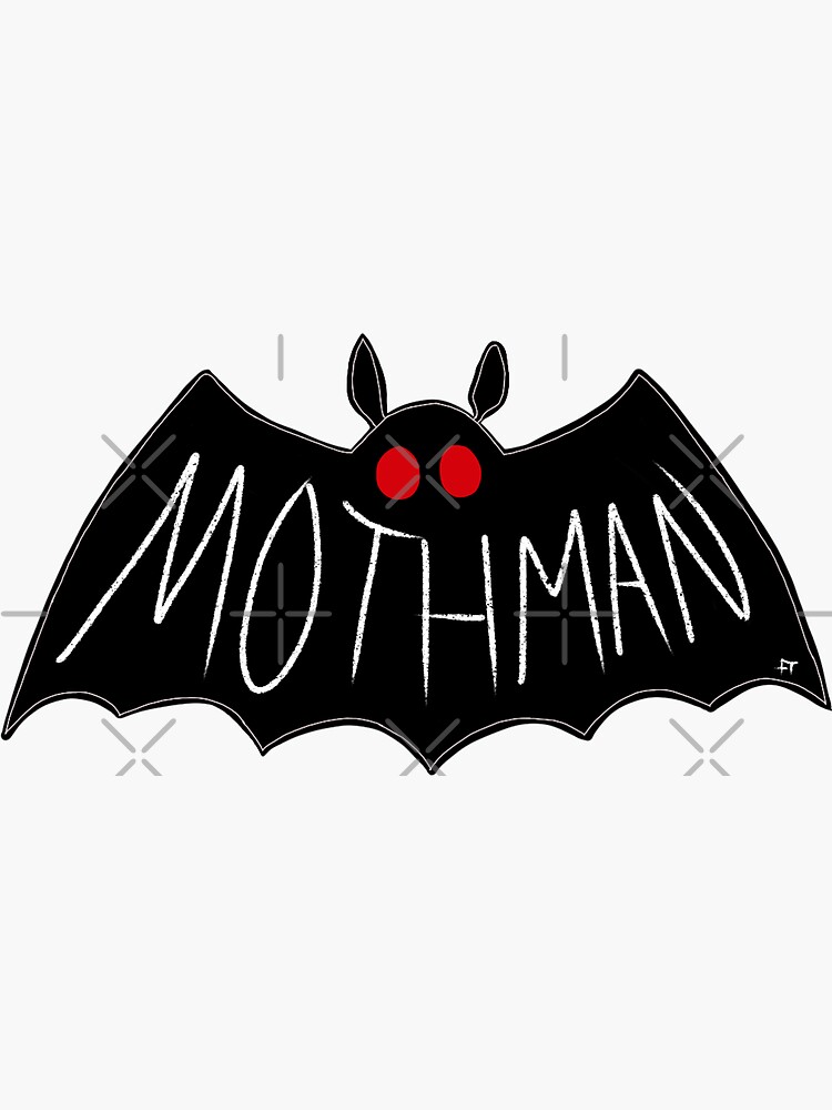 "Moth Man" Sticker for Sale by salty-artist | Redbubble