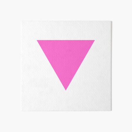 "Pink Triangle" Art Board Print by RBEnt | Redbubble