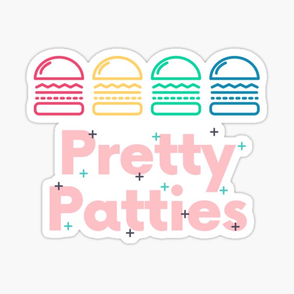 "Pretty Patties Spongebob Squarepants Krabby Patties (Pink)" Sticker by ...