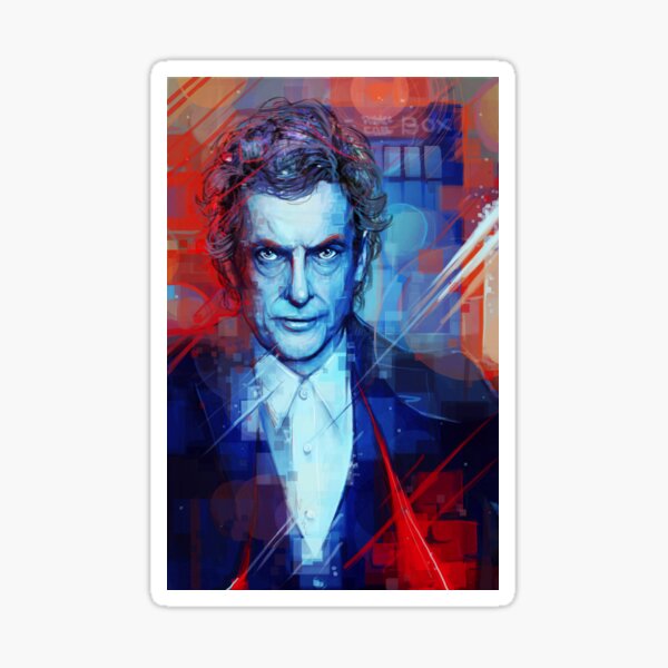 "12 - Red/Blue" Sticker by Sempaiko | Redbubble