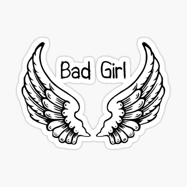 "Bad Girl" Sticker by adilovic | Redbubble