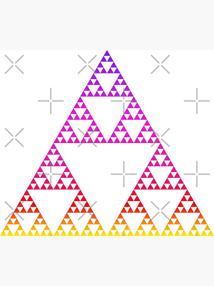 "Sierpinski Triangle - Yellow / Purple Gradient" Poster by ilexdesigns ...