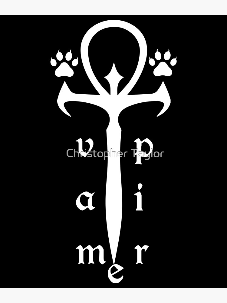 "Vampire Dagger Cross Symbolism" Art Print for Sale by ctaylorscs ...