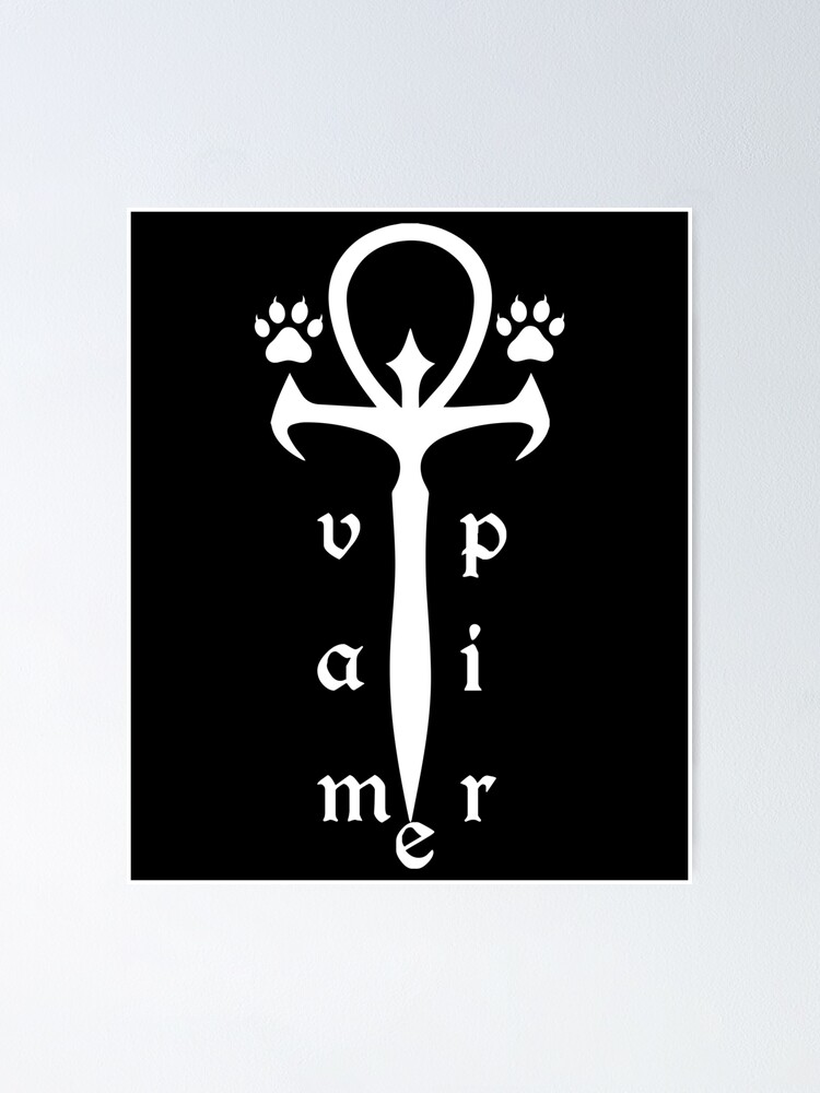 "Vampire Dagger Cross Symbolism" Poster for Sale by ctaylorscs | Redbubble