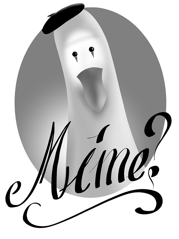 "Mime?" Poster by RobertBell | Redbubble