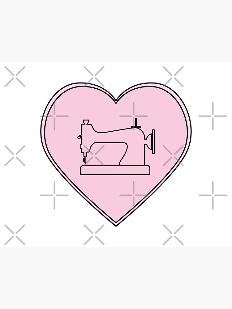 "Sewing Machine Heart" Poster by teesaurus | Redbubble