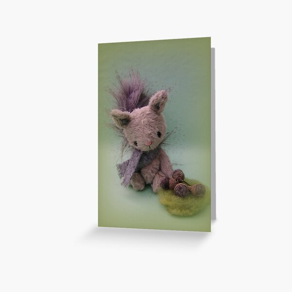 "Tufty the Squirrel - Handmade bears from Teddy Bear Orphans" Greeting ...