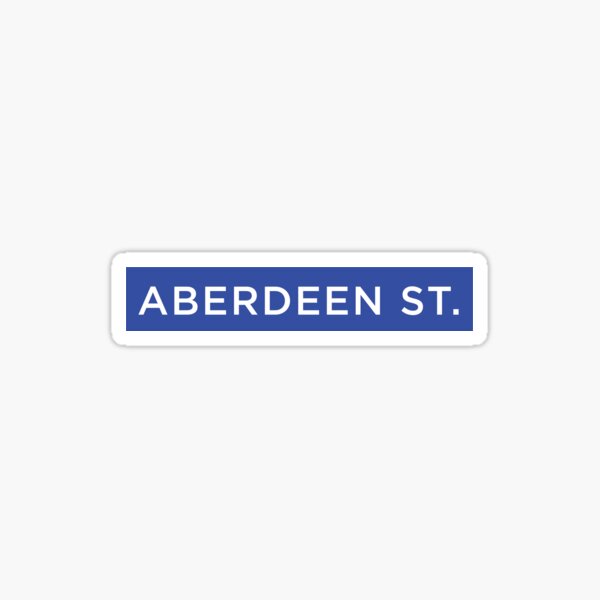 "ABERDEEN BAYBEE- Queen's University Hoco Merch" Sticker by soyesterday ...