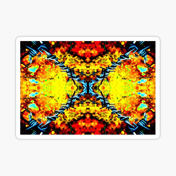 "Barbed Wire Solar Flare" Sticker for Sale by SherrieHall | Redbubble