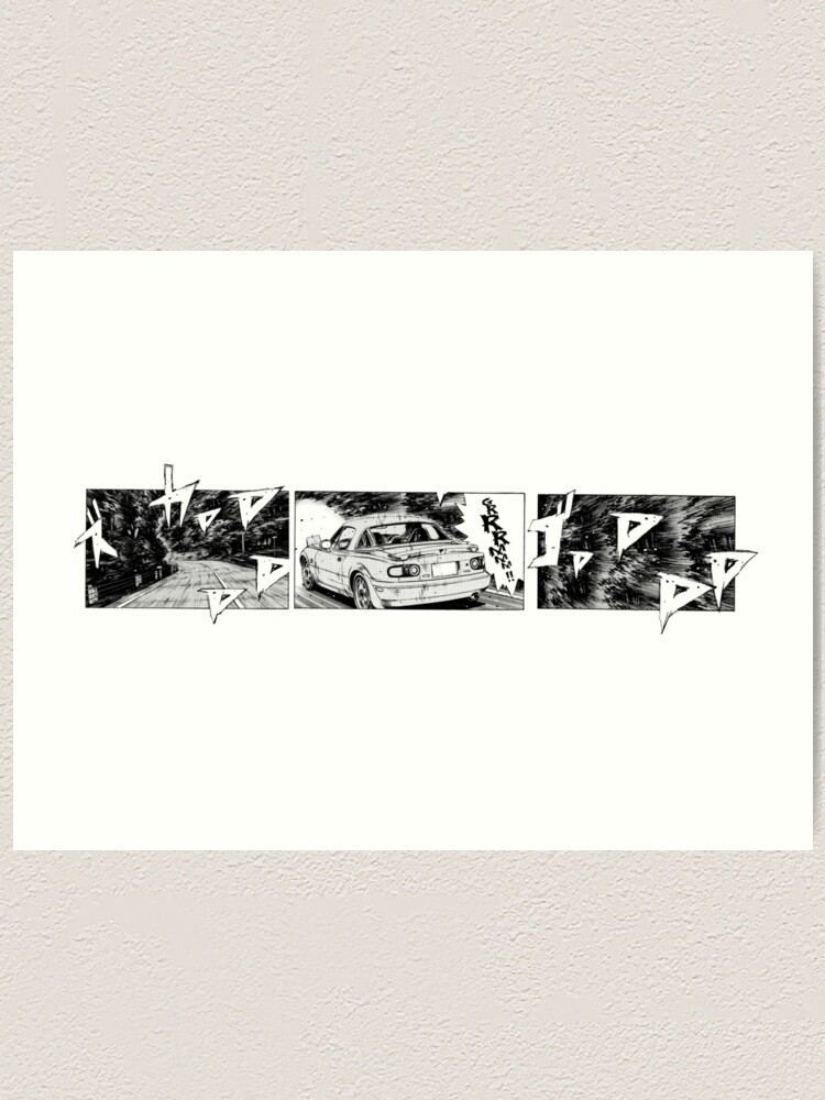 "Initial D Comic Strip" Art Print for Sale by ob7darth | Redbubble