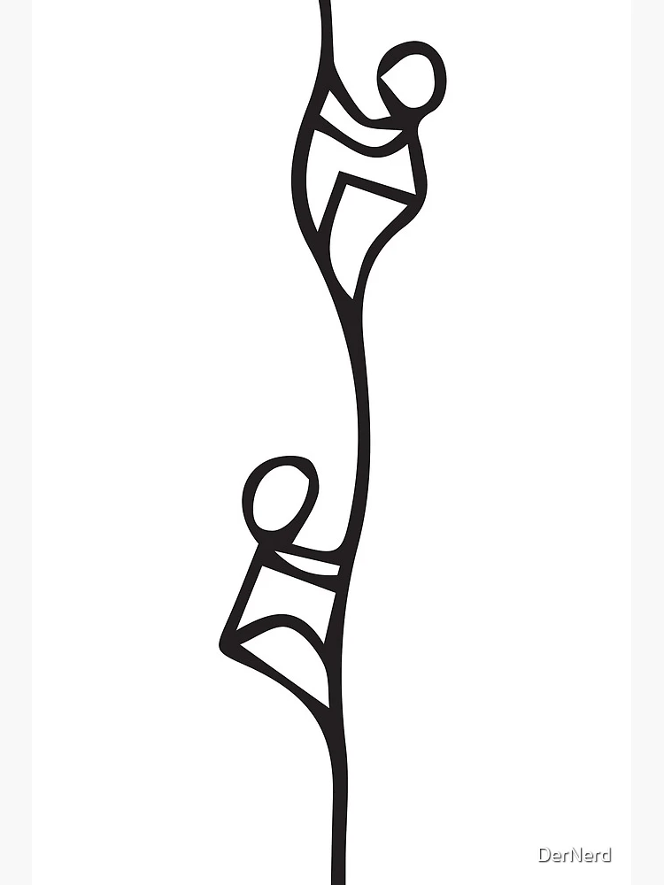 Stick Figure Climbing